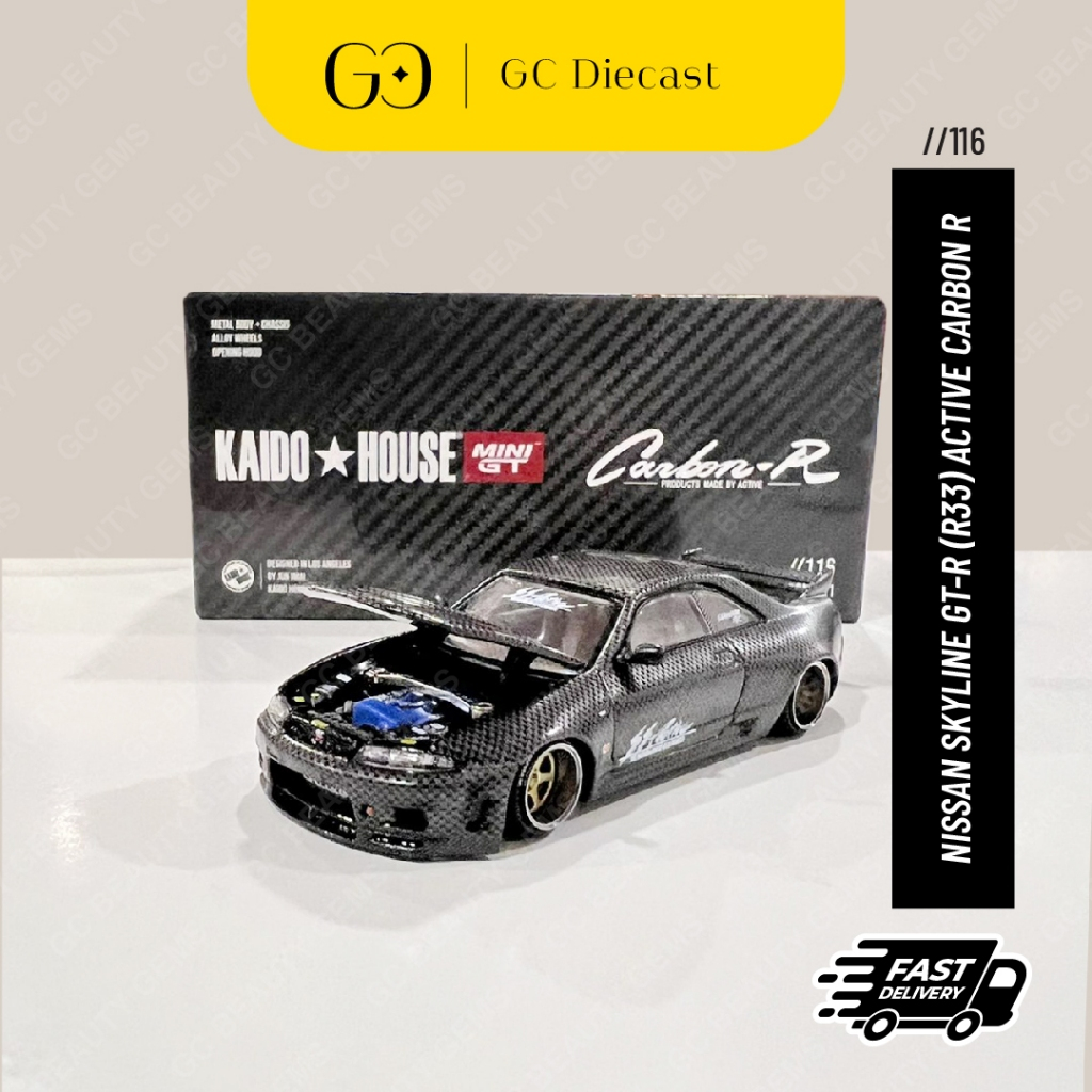READY STOCK Kaido House Nissan Skyline GTR (R33) | Active Carbon R V1 ...