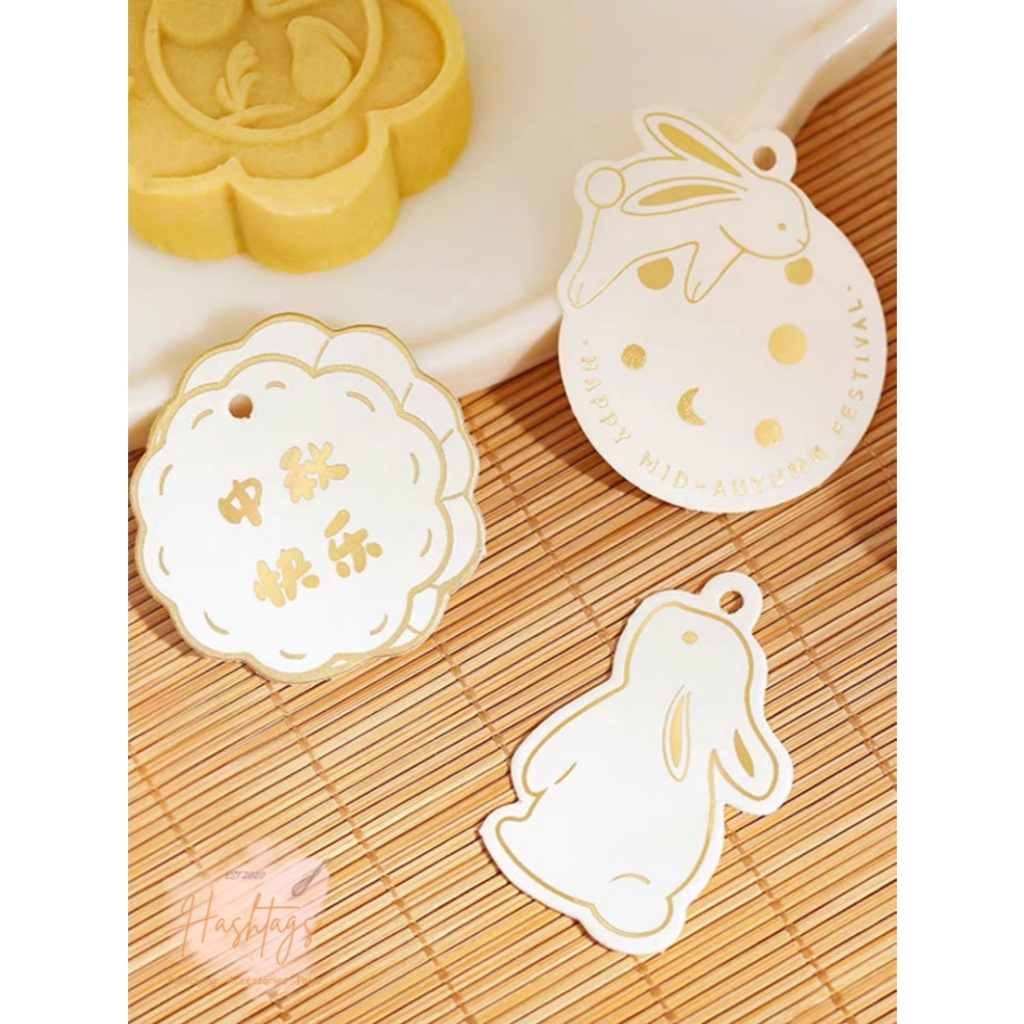 Mooncake tag/中秋吊牌/Mooncake packaging/中秋节包装/月饼包装/Mooncake decoration ...