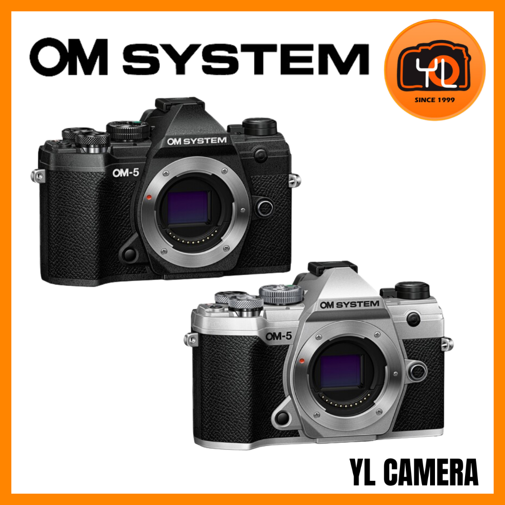OM SYSTEM OM-5 Mirrorless Camera (Silver)/(Black) | Shopee Malaysia