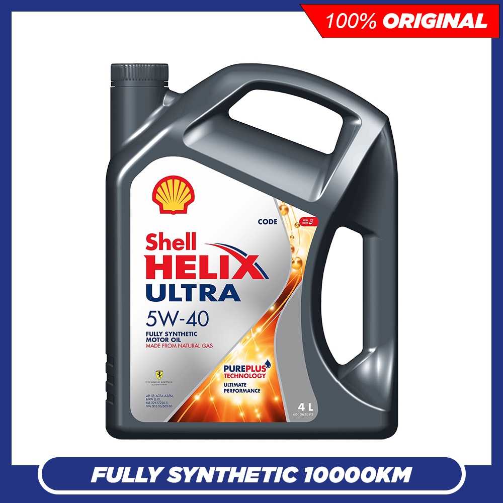 SHELL HELIX ULTRA 5W40 SP Fully Synthetic Engine Oil (4L) HK | Shopee ...