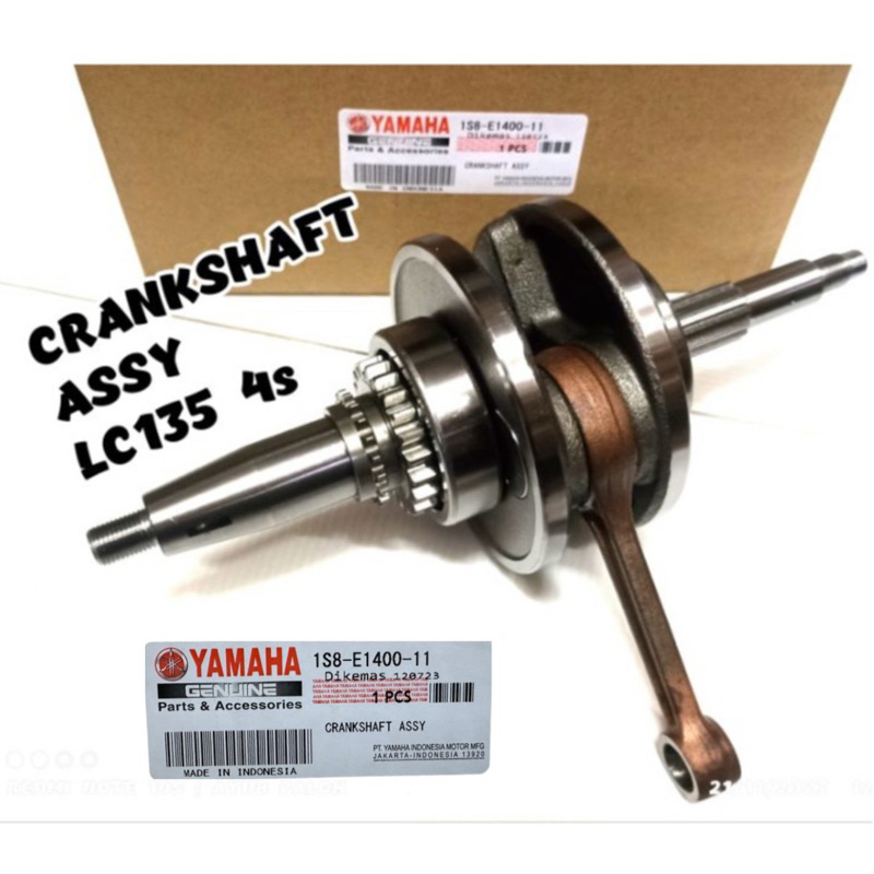 YAMAHA LC135 4S (AUTO CLUTCH) V1 LC 4 SPEED CRANKSHAFT ASSY CRANK SHAFT ORIGINAL INDONESIA ...