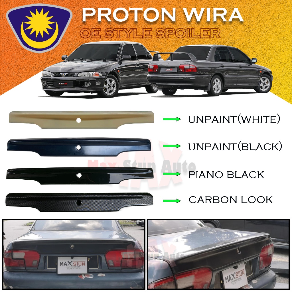 🔥Ready Stock🔥PROTON WIRA SEDAN SALOON ORI LOOK REAR TRUNK SPOILER ...