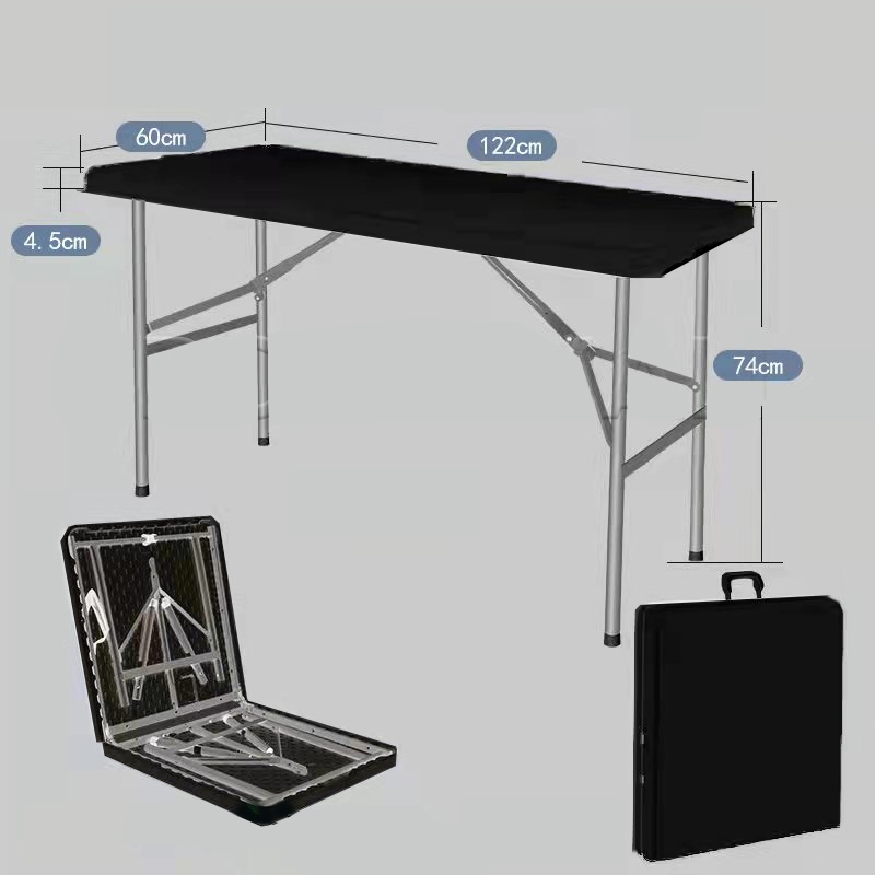 Meja Lipat 4FT 6FT Foldable Banquet Table Outdoor Camping Table Event ...