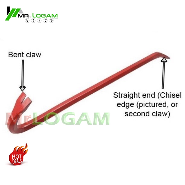 18” / 24” / 30” / 36” / 42” / 48” Bend Wrecking Bar / Kuku Kambing Besi ...