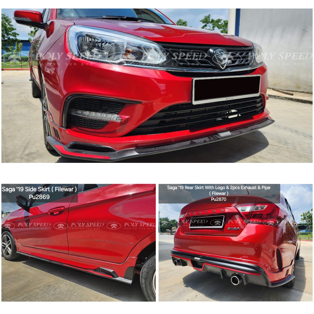 3rd Generation Proton Saga VVT 2019-2024 Filewar Body Kit PU Ready ...