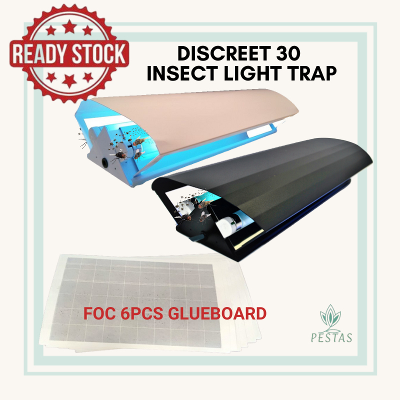 Discreet 30 Insect Light Trap [PERCUMA 6 Pad Pelekat] | Perangkap Lalat ...
