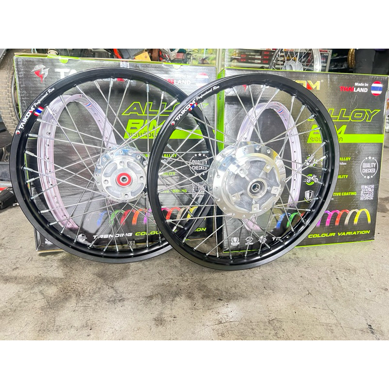 TAIKOM RIM ALLOY FULL SET Y15/Y16 COMPLATE SET HUB CHROME SIAP ...