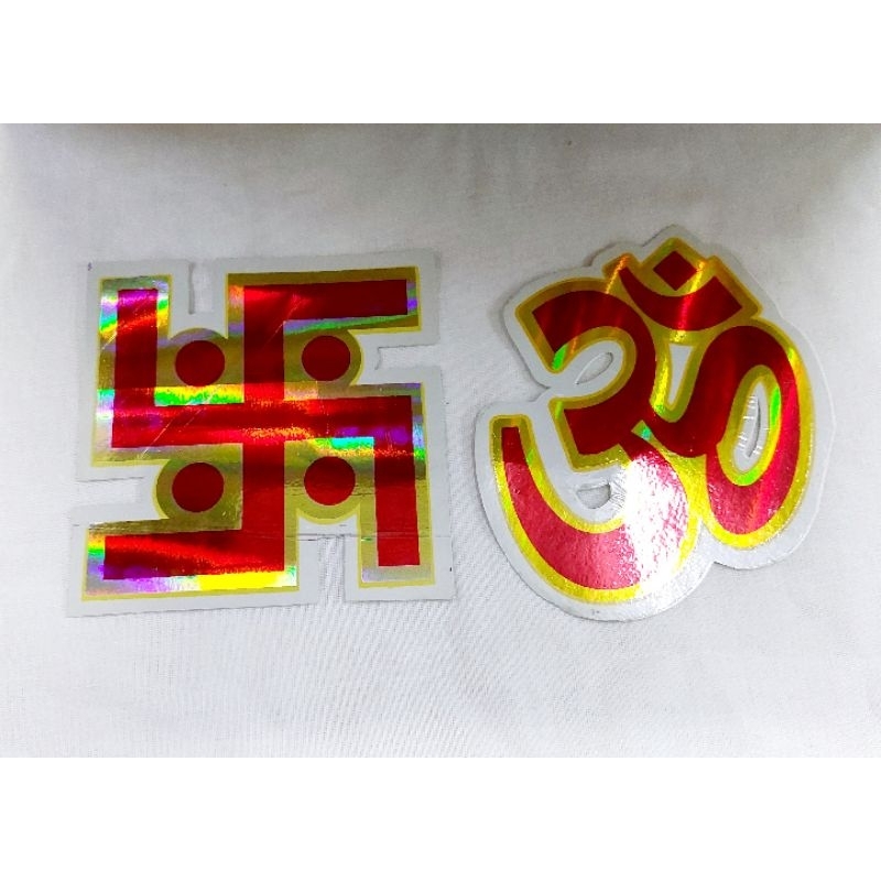 Sanskrit Aum Sticker Swastika Sticker Wall Decoration | Shopee Malaysia