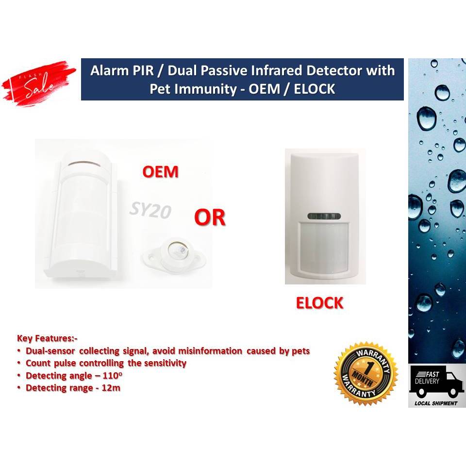 Alarm PIR / Dual Passive Infrared Detector with Pet Immunity - OEM ...