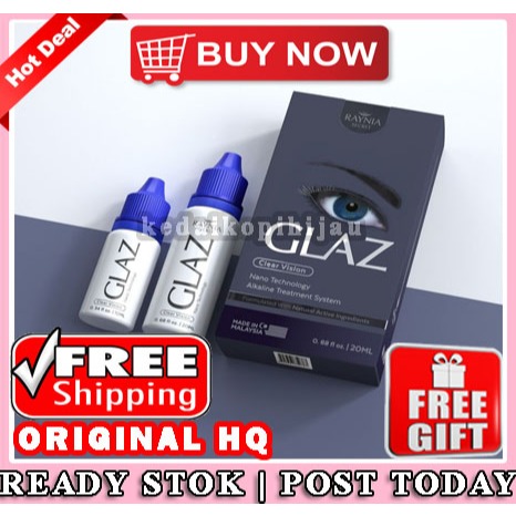 Glaz Eye Drop Original HQ Glaz Raynia Secret Ubat Mata Merawat Mata ...