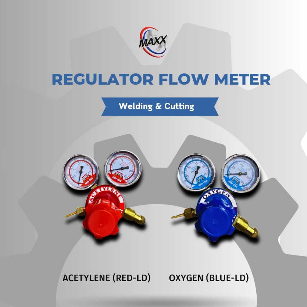 REGULATOR OXYGEN (BLUE-LD) / ACETYLENE (RED-LD) | Shopee Malaysia
