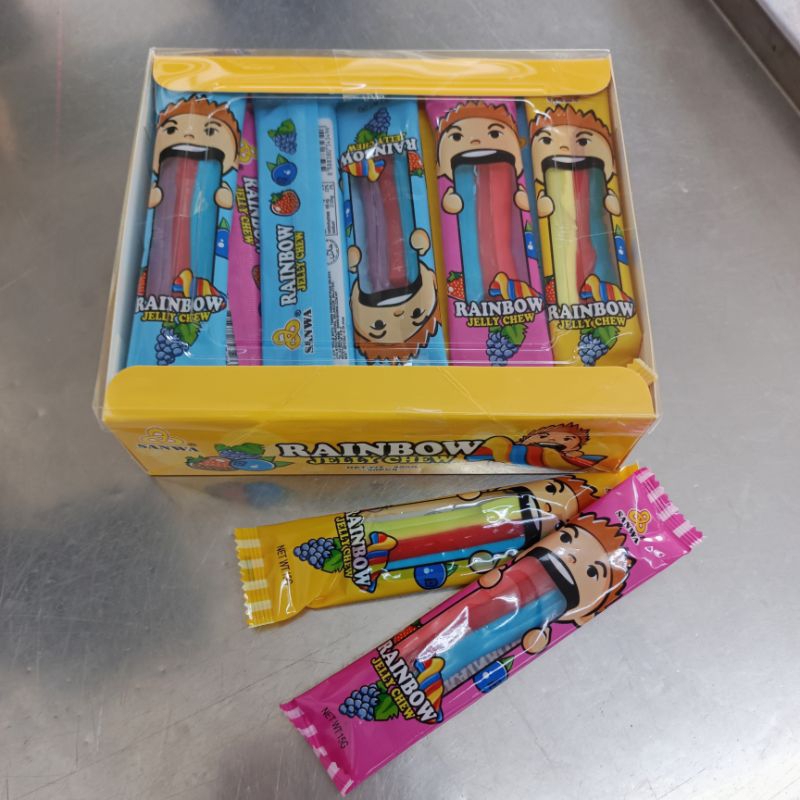 Sanwa Rainbow Jelly Chew 30pcs Mixed Fruit | Shopee Malaysia