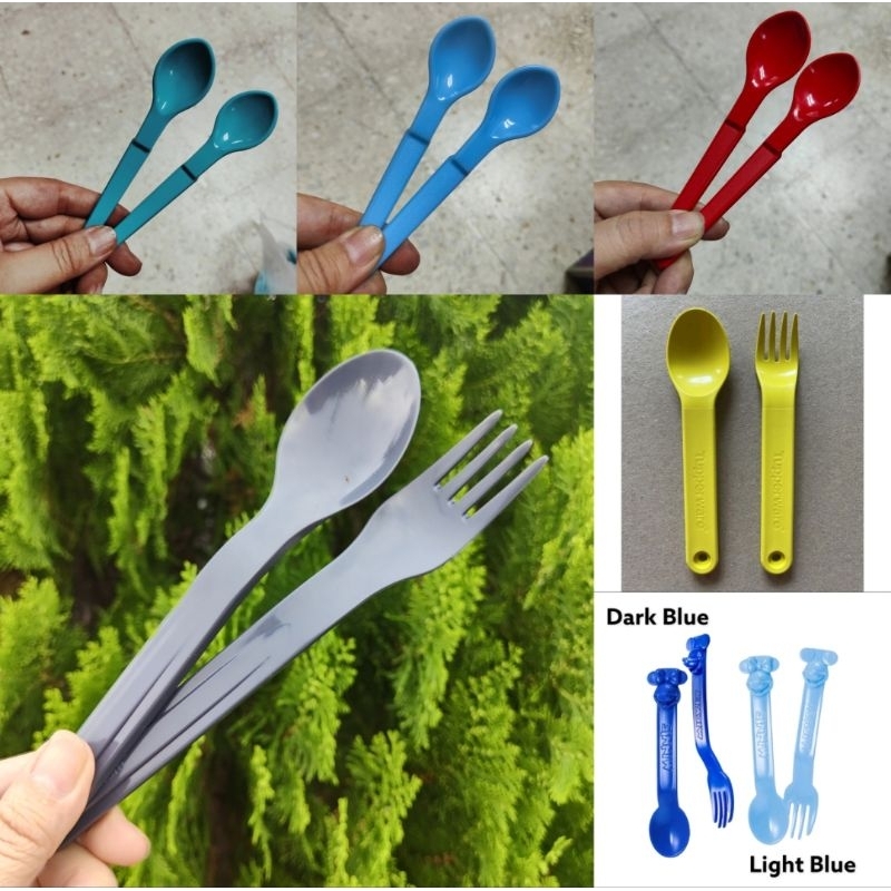 💖💖 Tupperware Cutlery Set / Hang On Spoon / Mickey Fork & Spoon ...