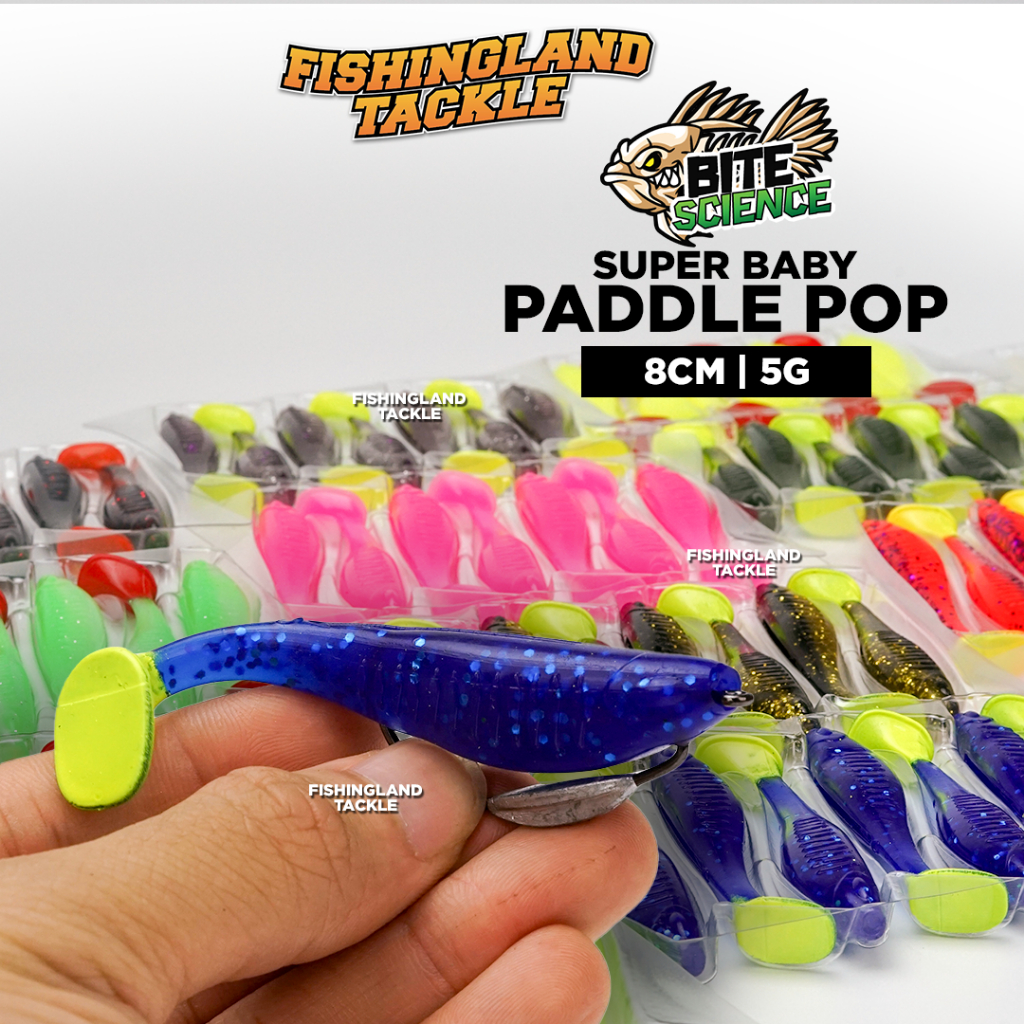 Hitokuchi Super Baby Paddle Pop 8cm 5g Haruan Toman Casting Killer Bait ...