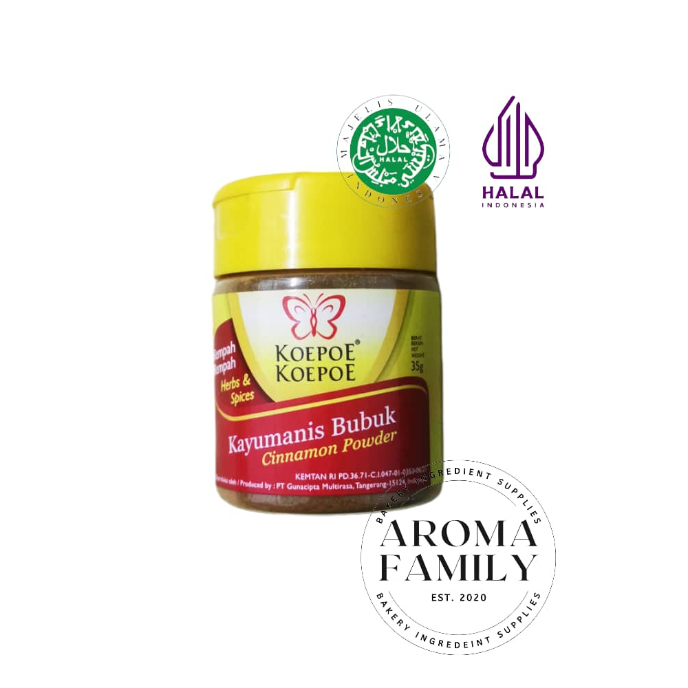 KOEPOE KOEPOE SERBUK KAYU MANIS/ CINNAMON POWDER -35G [READY STOCK ...