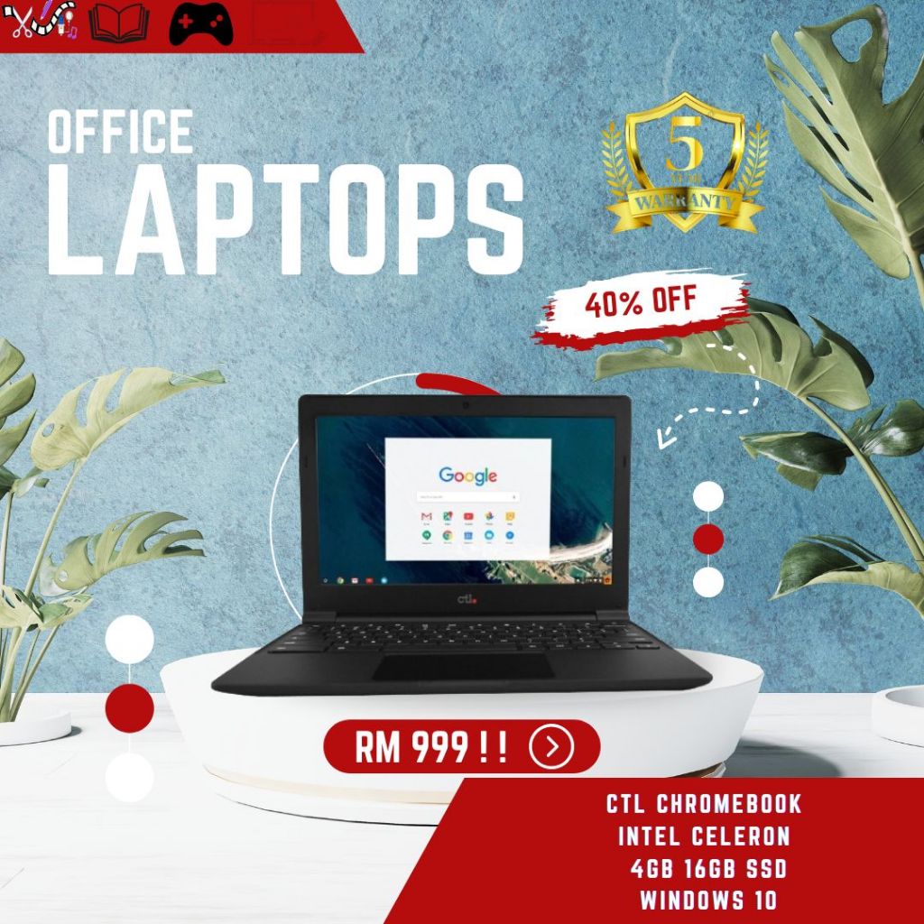 CTL CHROMEBOOK INTEL CELERON (Laptop Murah) | Shopee Malaysia