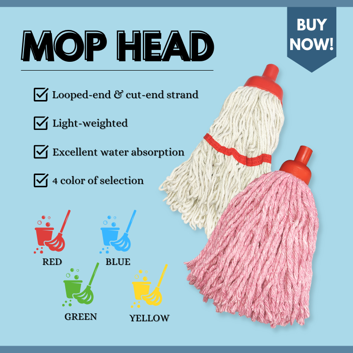 Mop (Head Only, Without Handle) Kepala Mop Lantai | Shopee Malaysia