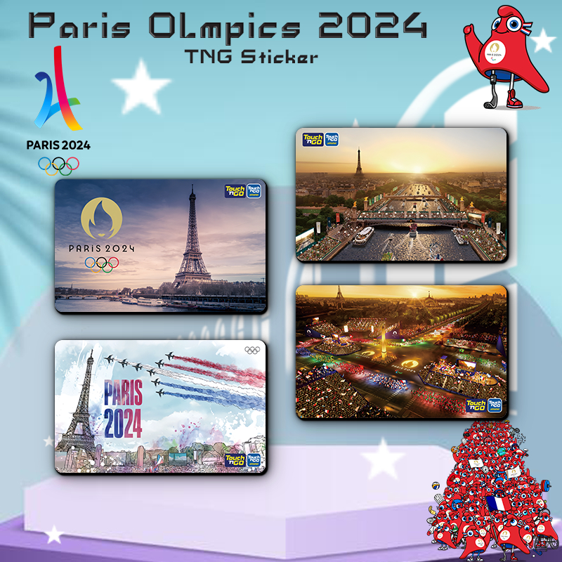 Paris Olmpics 2024 TNG Sticker - Tng Touch N Go Sticker/Bank Card ...