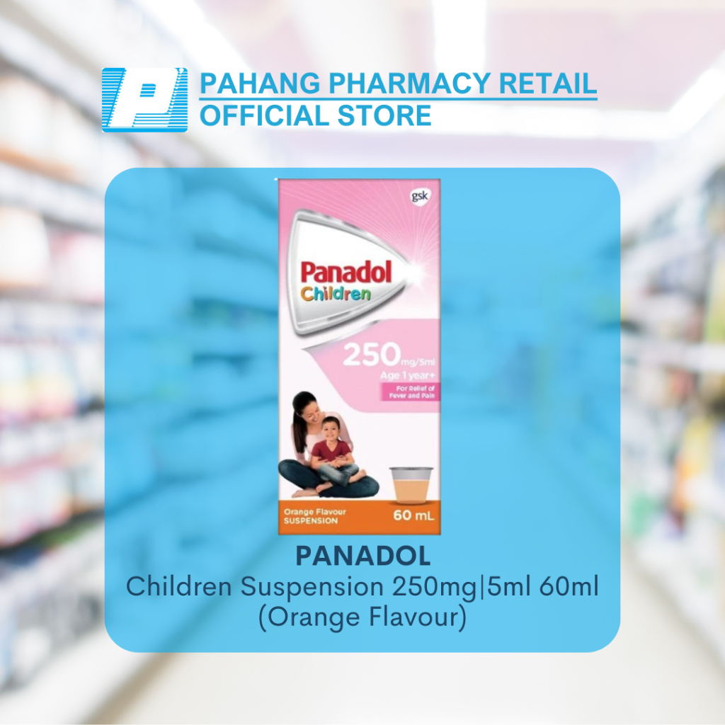 PANADOL Children Suspension 250mg|5ml 60ml (Orange Flavour) | Shopee ...