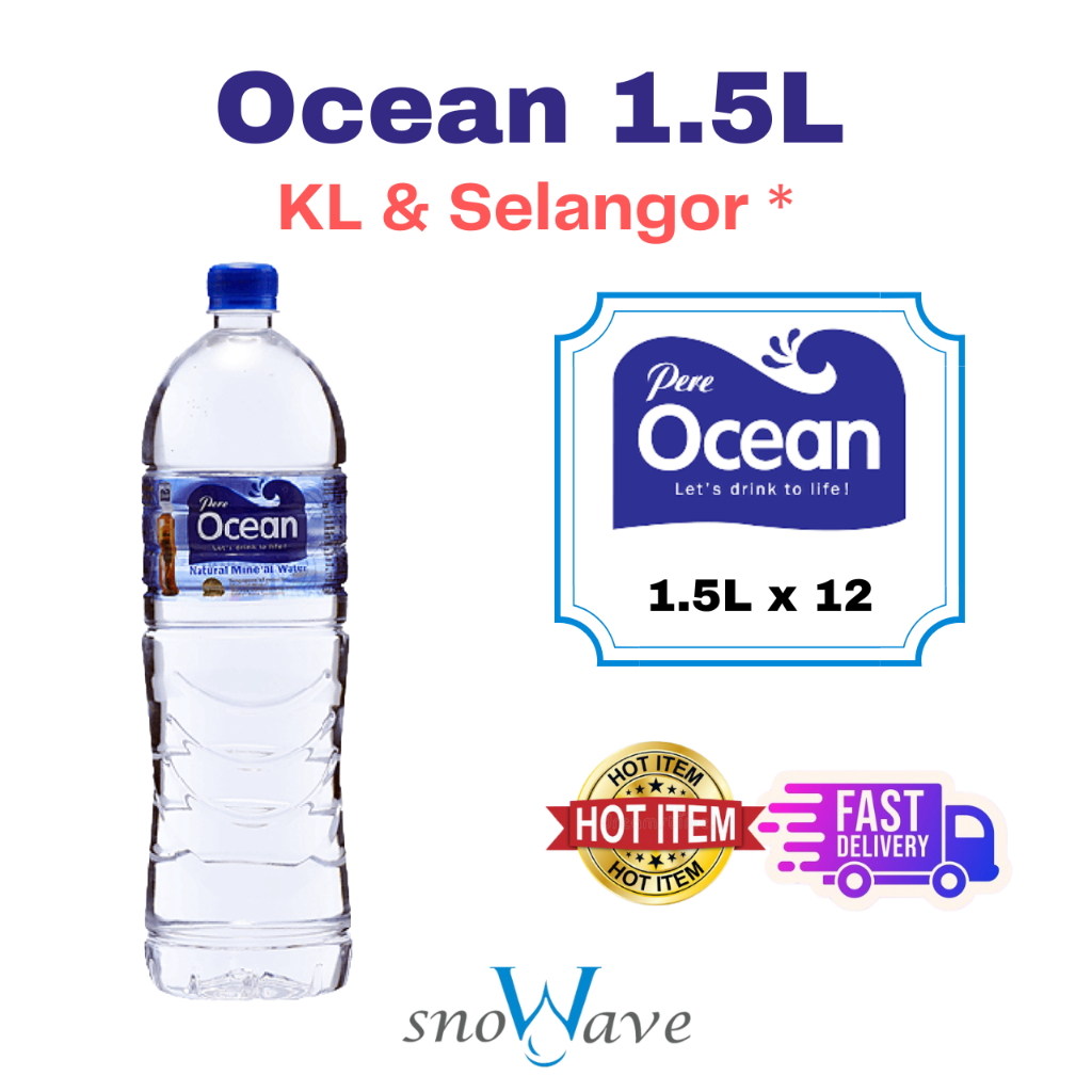 Ocean Natural Mineral Water 1.5L (1500ML) 3-4 Ctn (Kotak) | Shopee Malaysia