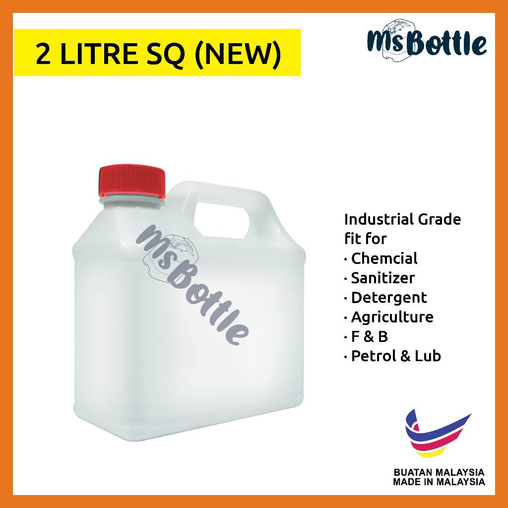 *BRAND NEW* 2L HDPE Plastic Bottle Container C/W Cap & Insert | Shopee ...