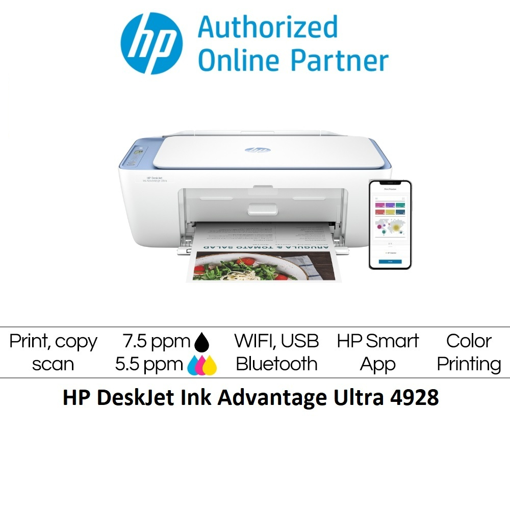 HP Ink Advantage Ultra 4928 All-in-One Printer | Shopee Malaysia