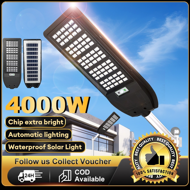 Lampu Solar light outdoor lighting 35000W Waterproof lampu jalan Solar street light Human body ...