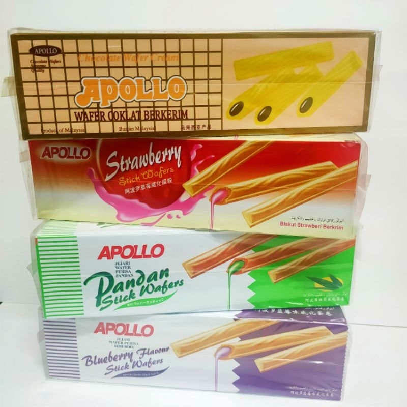 (30pcs) Apollo Wafer Stick / Chocolate Wafer Cream | Shopee Malaysia