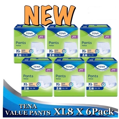 TENA PANTS VALUE (M10 X 6Pek) (L10 X 6Pek) (XL8 X 6Pek) | Shopee Malaysia
