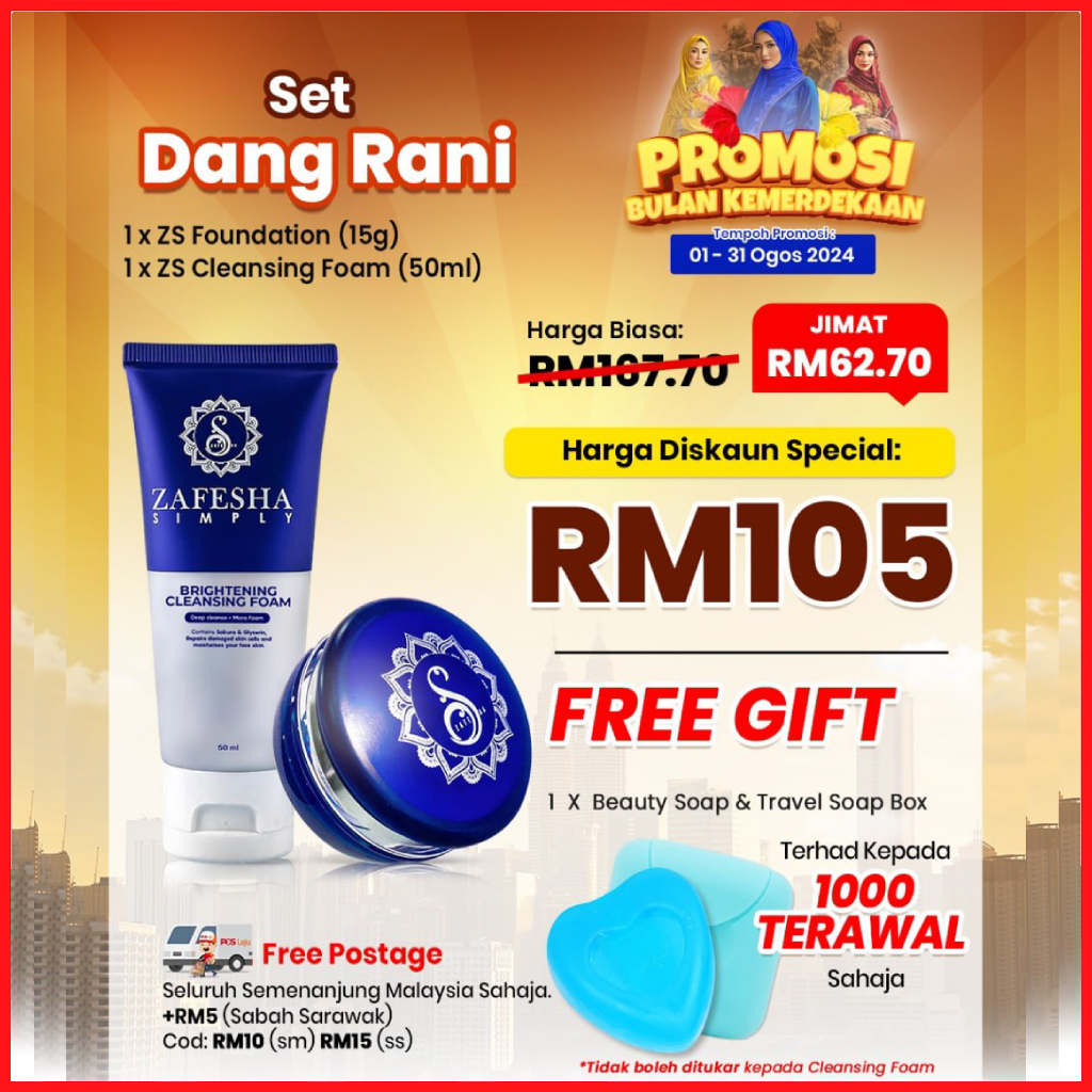 Zafesha Foundation Original HQ Krim Zafisha Zafeesha Zafesya Skincare ...