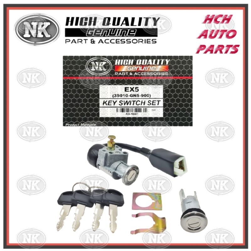 IGNITION KEY SWITCH SET - HONDA - EX5 / EX5 HI-POWER - 31050-GN5-900 ...