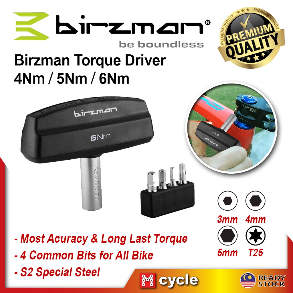 BIRZMAN Torque Drive 4Nm 5Nm 6Nm Hex Key T25 Torque Wrench Professional Bicycle Handle Services ...