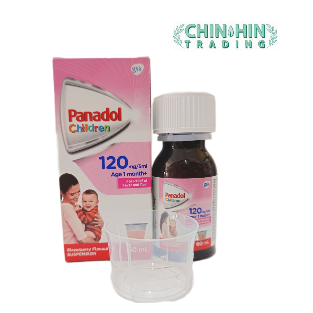 [PANADOL] Panadol Children Suspension 120mg/5ml Age 1 month+ ( 60ml per ...