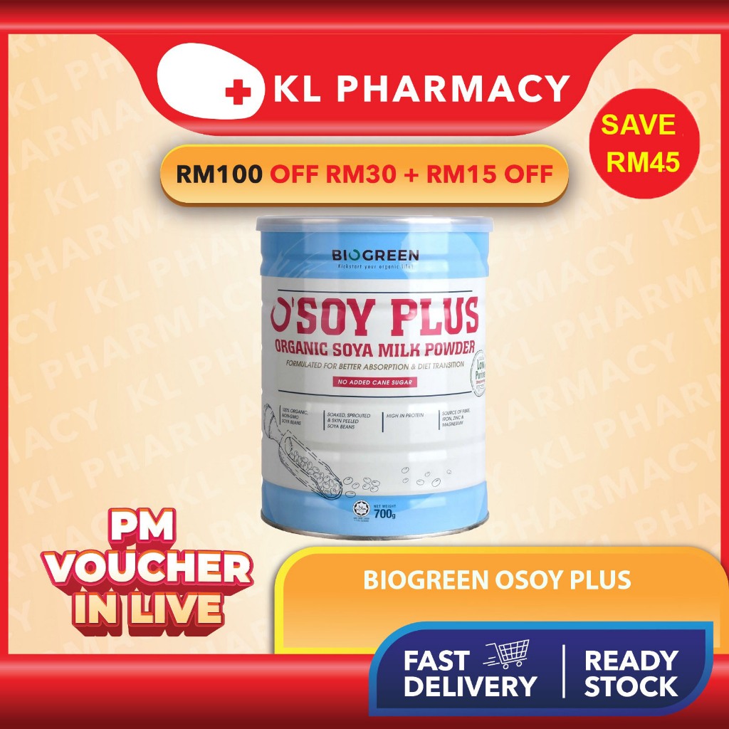 BIOGREEN Soya Milk Powder Sugar Free (700g) /OSOY KIDS | Shopee Malaysia