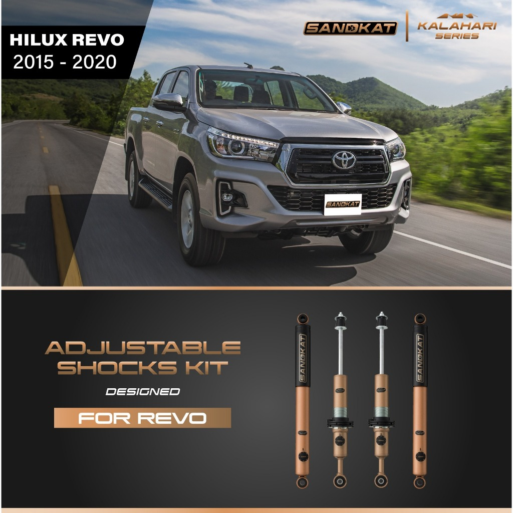 SANDKAT 4WD Toyota Hilux Revo Rogue Adjustable Type Shock Absorber ...