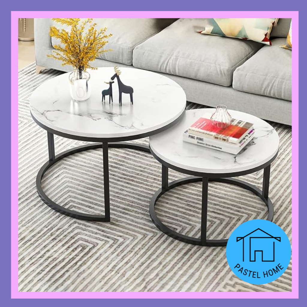 PH Nordic Coffee Table Round Table Living Room Sofa Table Side Table ...