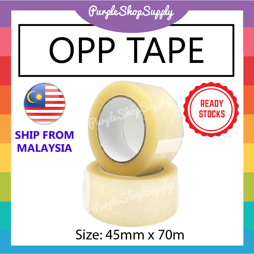 Opp Tape / Cellophane Tape / Selefon Tape / Packaging Tape 45mm x 70M ...