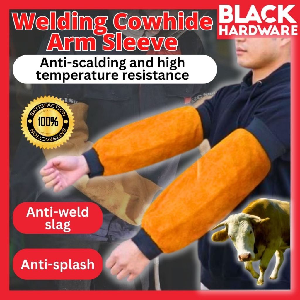 Black Hardware Welding Arm Sleeve For Men Welder Kimpalan Welding ...