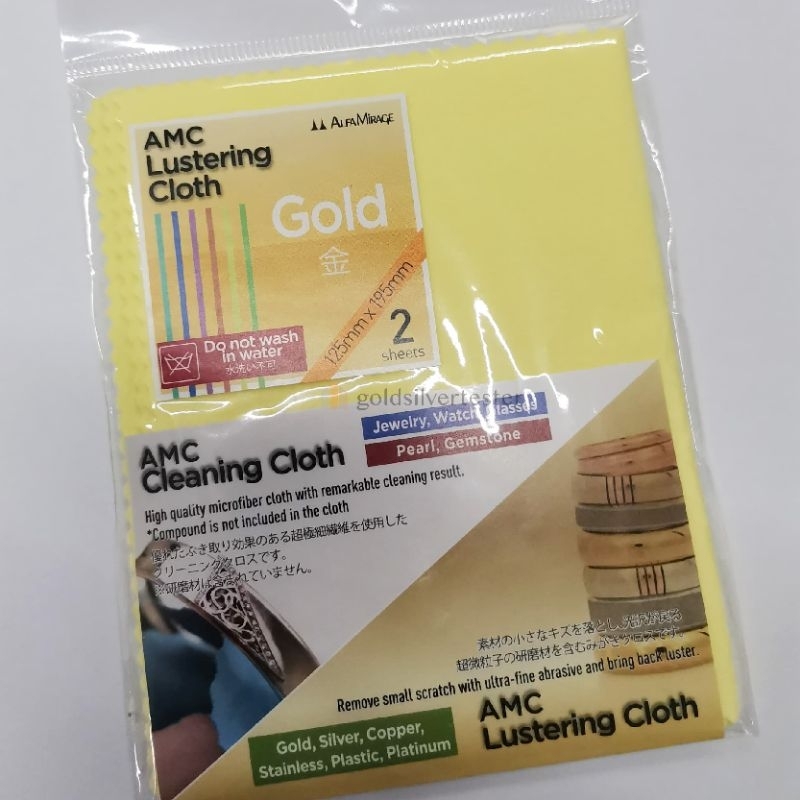 AMC Gold Lustering Cloth by Alfa Mirage (2 PCS PACK) | Shopee Malaysia