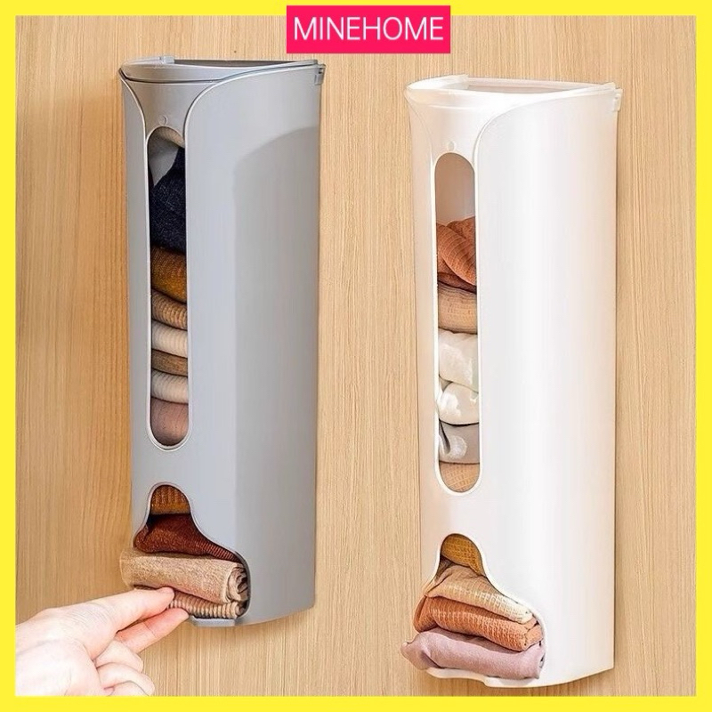 Wall Mounted Plastic Bag Holder OrganizerMultipurpose Storage Dispenser ...