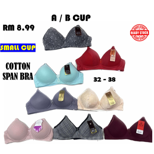 Baju Dalam Wanita / Perempuan Cup Penuh Kecil a b Cup Small Cup Span ...