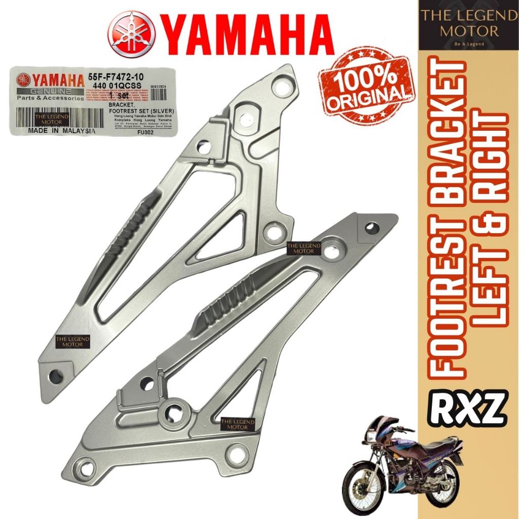 YAMAHA RXZ Bosh Mille REAR FOOTREST BRACKET FOOT REST BRAKET STAND KAKI ...