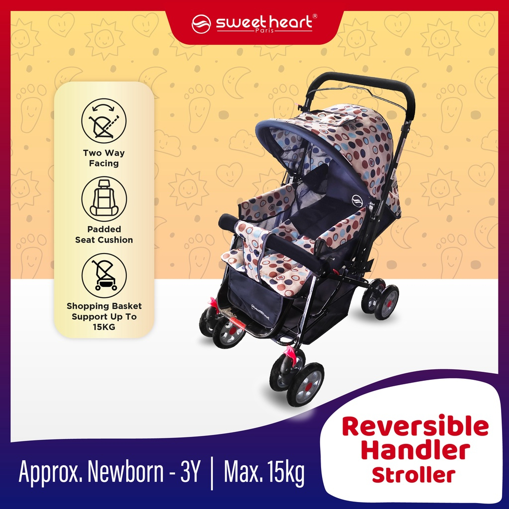 Sweet Heart Paris ST49v2 Upgraded 2 Way Push Reversible Handlebar Baby ...