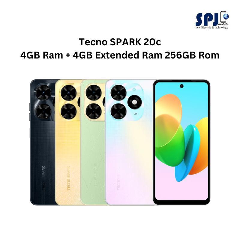 Tecno Spark 20c 4GB Ram + 4GB Extended Ram 256GB Rom / 50MP Camera / 6 ...
