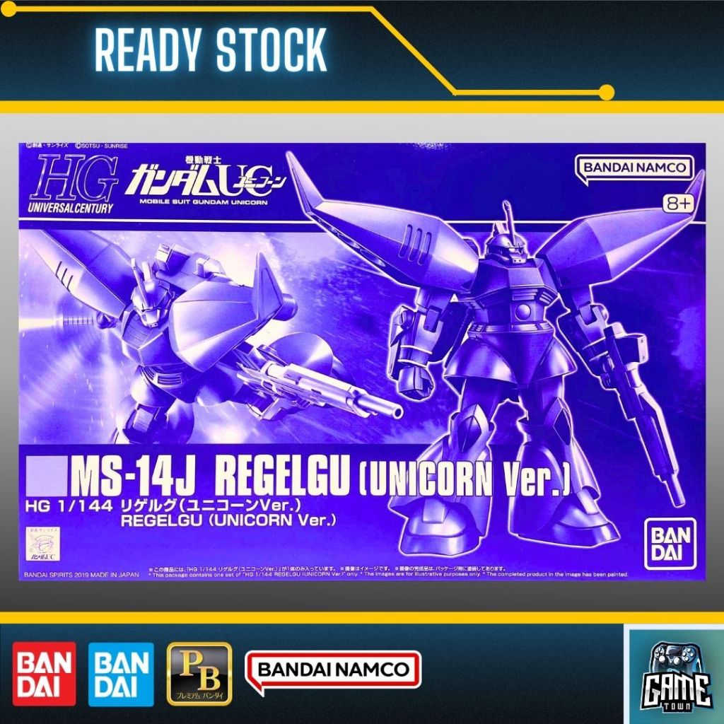 Premium Bandai HG UC 1/144 MS-14J Regelgu (Unicorn Ver.) | Shopee Malaysia