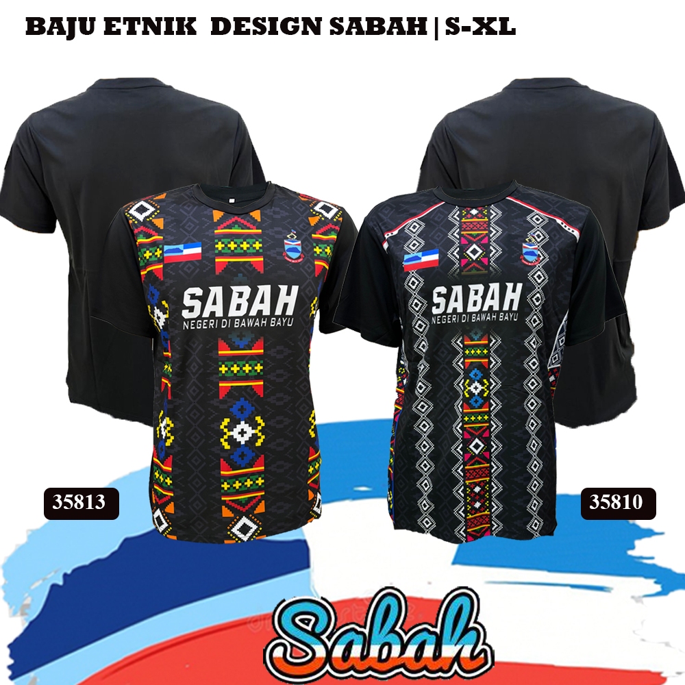 Baju Jersey Etnik Sabah SABAHAN Unisex | Size.S-XL | Shopee Malaysia