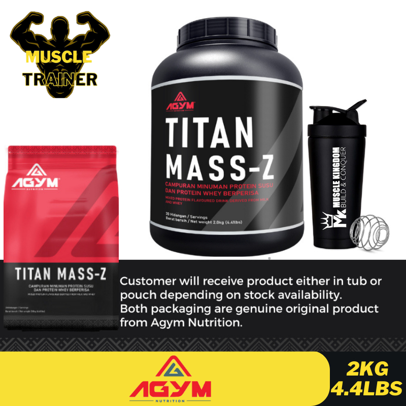 Agym Nutrition Titan Mass Halal Mass Protein Protein Powder Mass Gainer ...