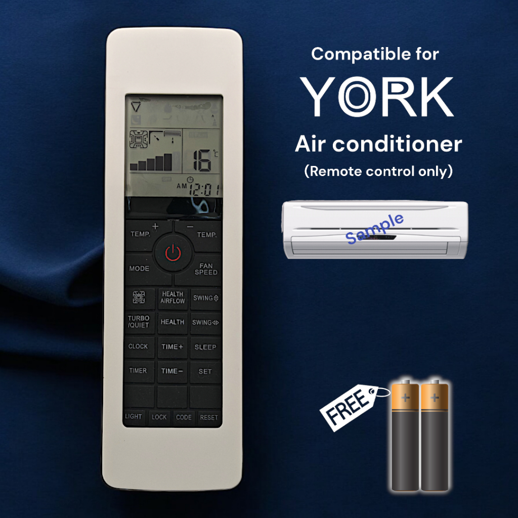 Compatible For York Air Cond Air Conditioner Replacement Remote Control YK-1314 | Shopee Malaysia