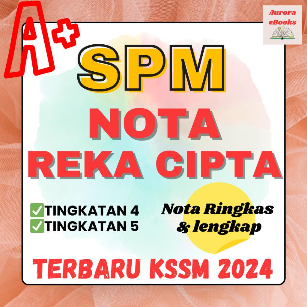 [Softcopy PDF📚] SPM A+ Nota Reka Cipta KSSM | Tingkatan 4 5 | Nota Reka ...