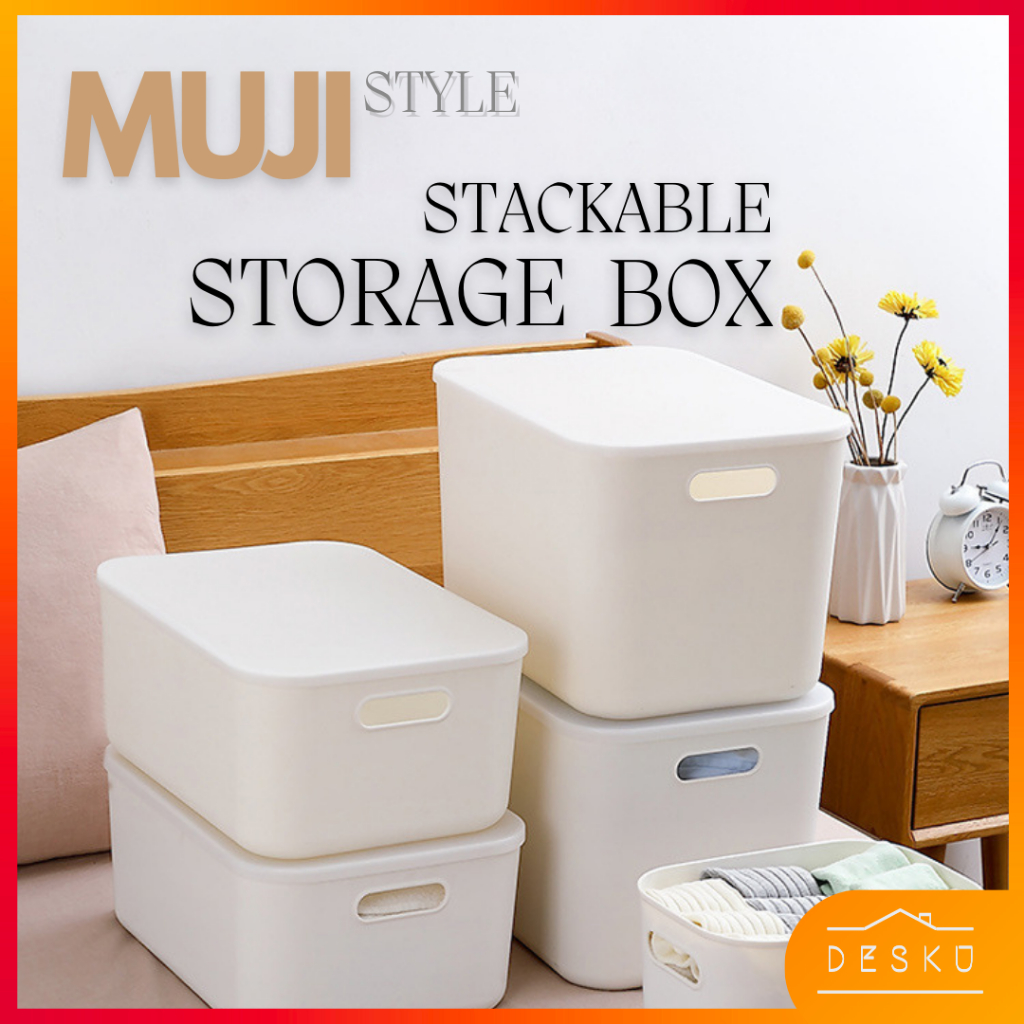 Thick Toy Storage Box Home Muji Storage Organizer Toy Container Basket ...
